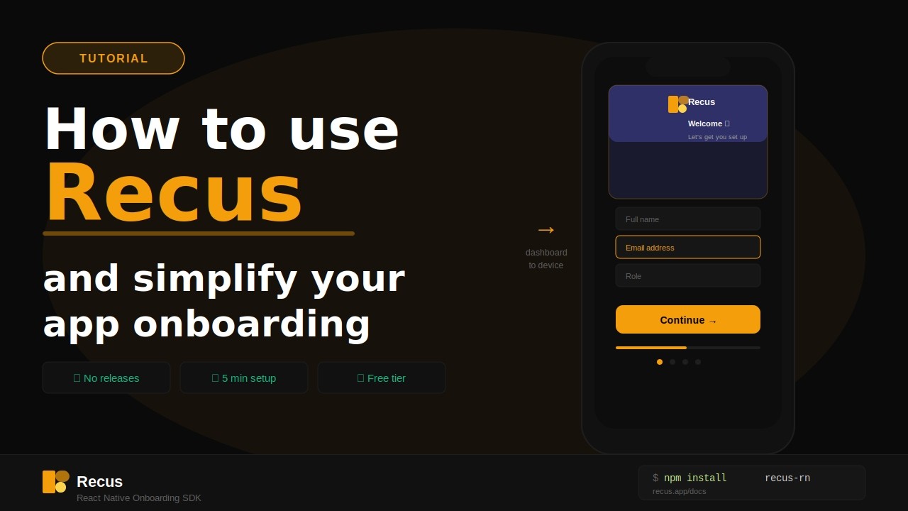 We Built the Onboarding SDK React Native Was Missing