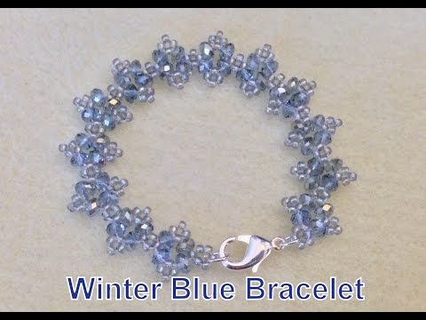 Winter Blue Bracelet- Beginner Tutorial