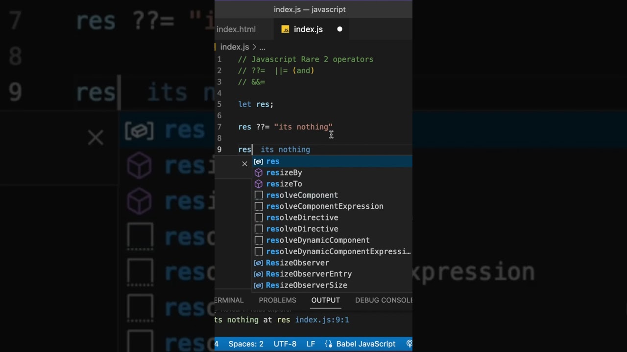 Javascript operators trick with && ?? || you must know this #shorts #js #javascript #webdev