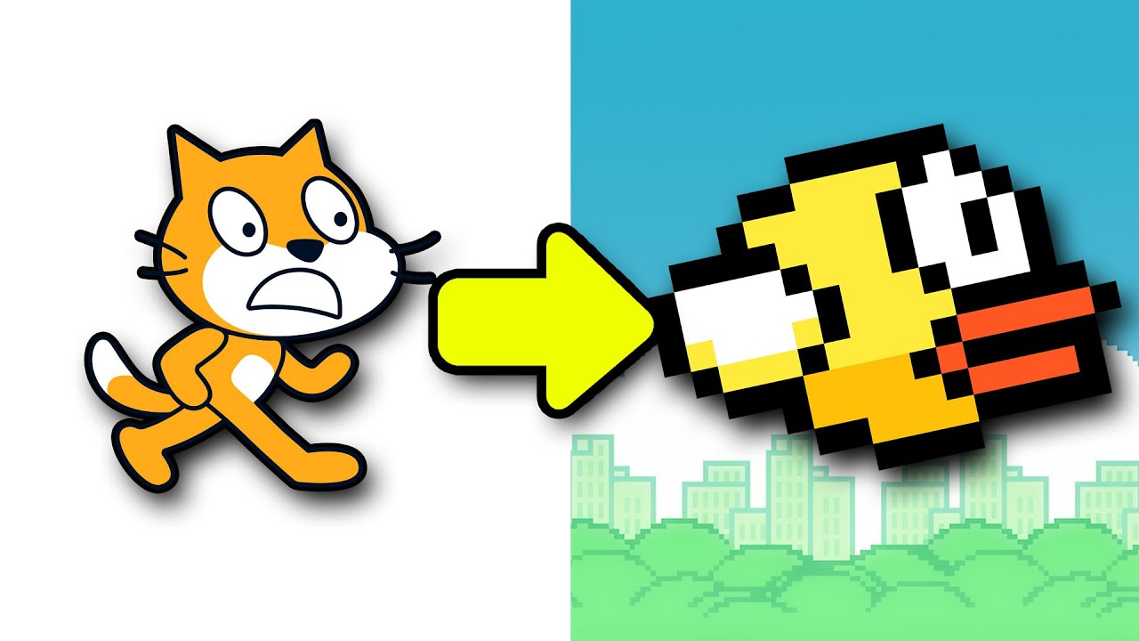 How to Make Flappy Bird in 5 Minutes - How to make a Scratch Game