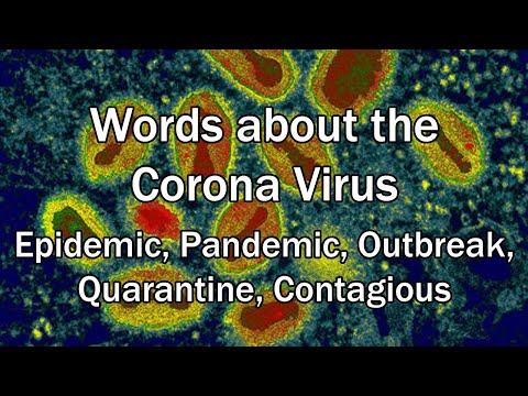 Words about the Corona Virus: Roots of Epidemic, Pandemic, Contagious, Outbreak, and Quarantine
