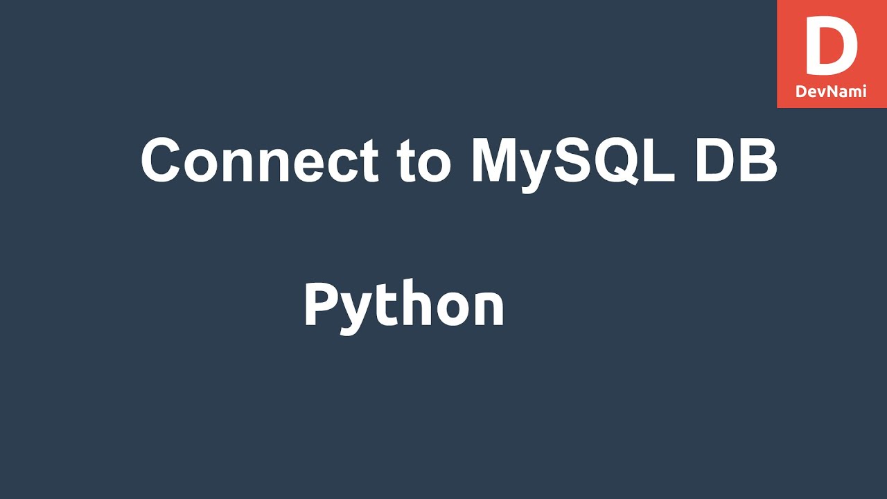 Python Connect Read MySQL Database