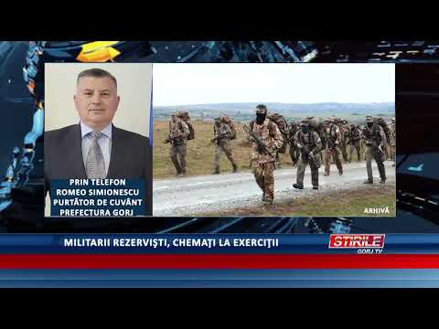 Militarii rezervişti, chemaţi la exerciţii
