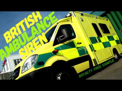 British Ambulance Siren / Sound Effect / No Copyright