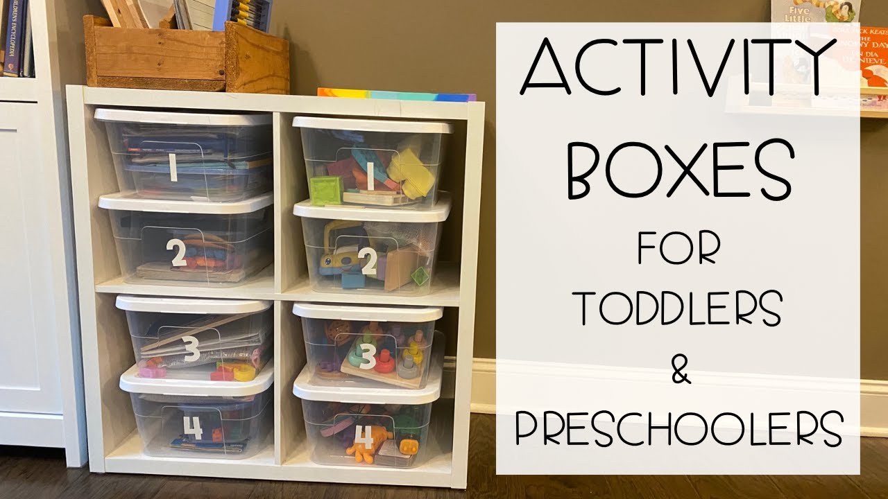 Activity Boxes for Toddlers and Preschoolers | How I Keep them Occupied during Homeschool
