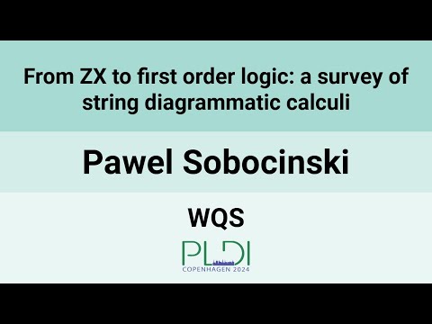[WQS24] From ZX to first order logic: a survey of string diagrammatic calculi
