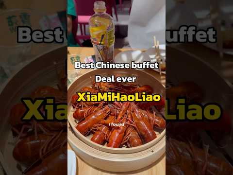 XiaMiHaoLiao really has some amazing deal for a Chinese #buffet with crawfish! #shorts