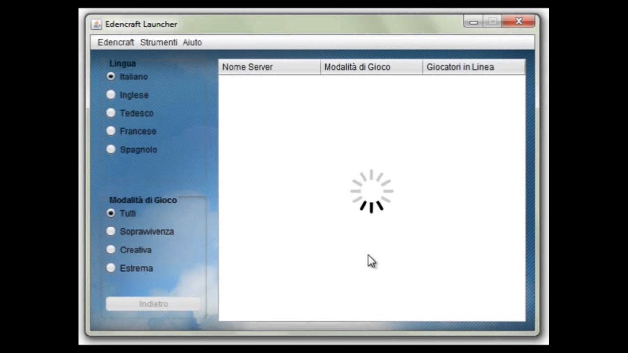 Controllo Launcher EdenNetwork Test