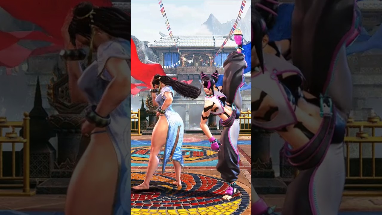 Chunli vs Juri Time Over Win Pose - SF6