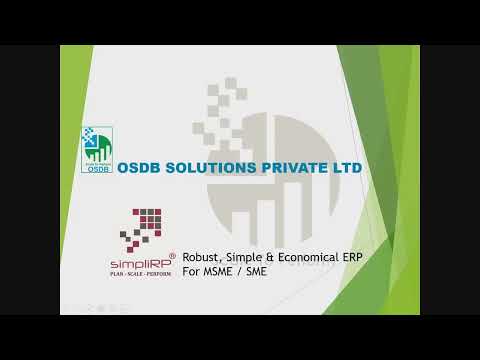 Complete JOB WORK Processing In simpliRP ERP For MSME ERP SME ERP