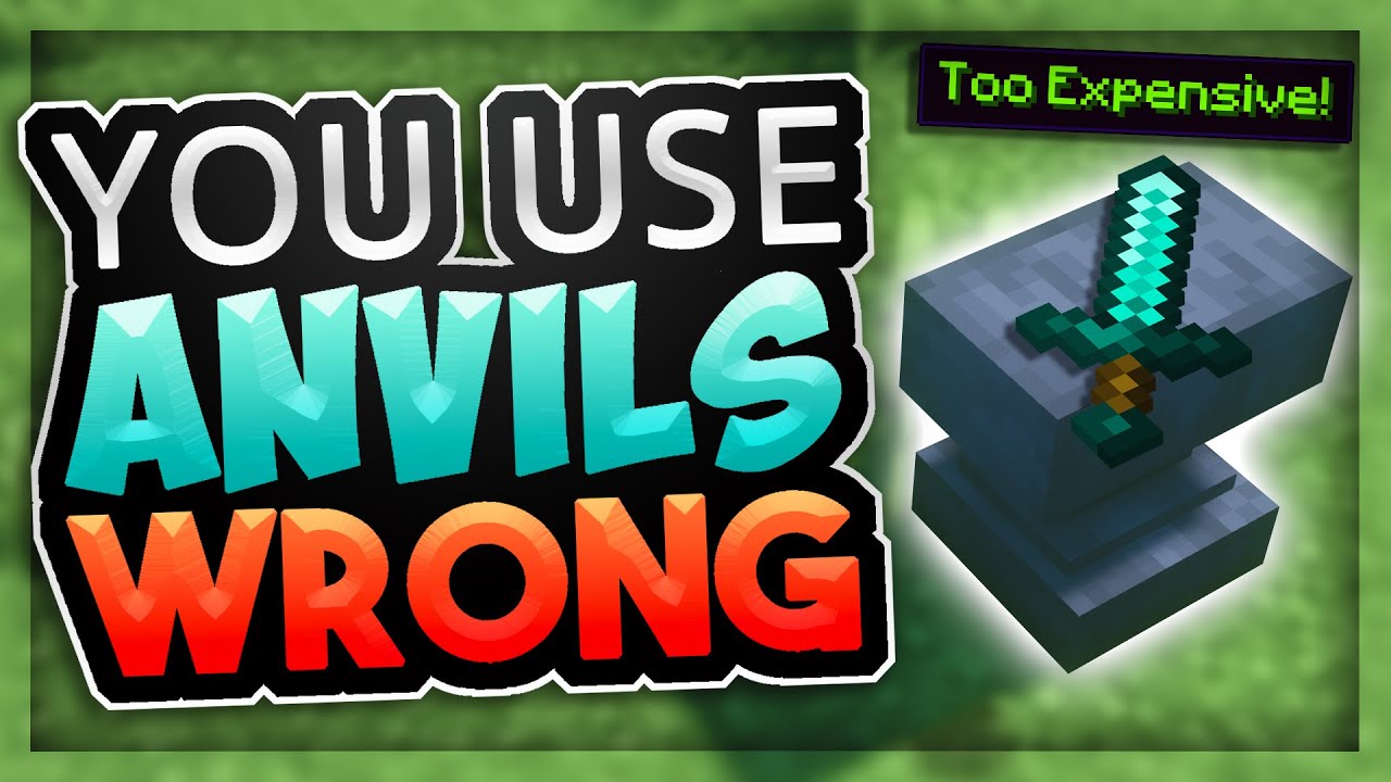 Minecraft Enchanting: You use Anvils WRONG :(