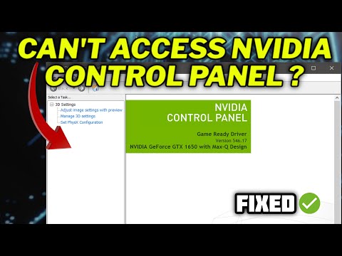 (SOLVED) Can't Access NVIDIA Control Panel | 2024