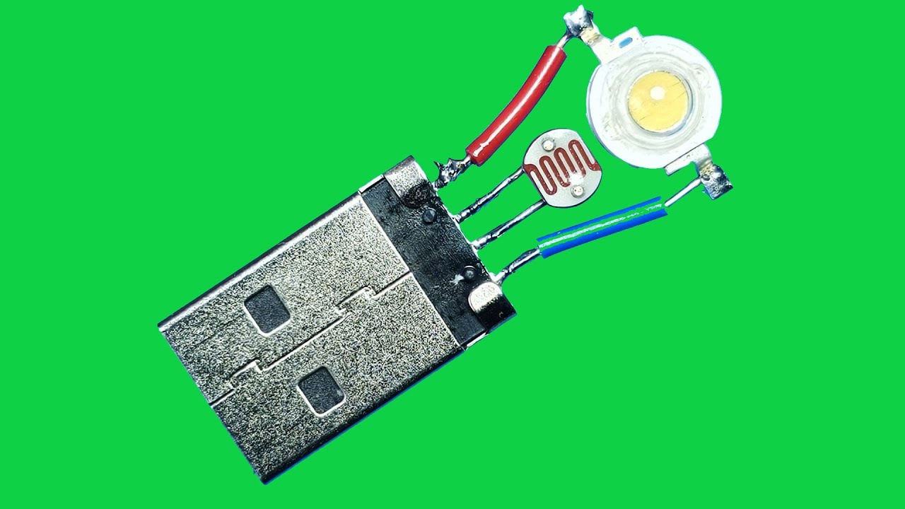 Make an Automatic Light Sensor with USB 5 Volt DC