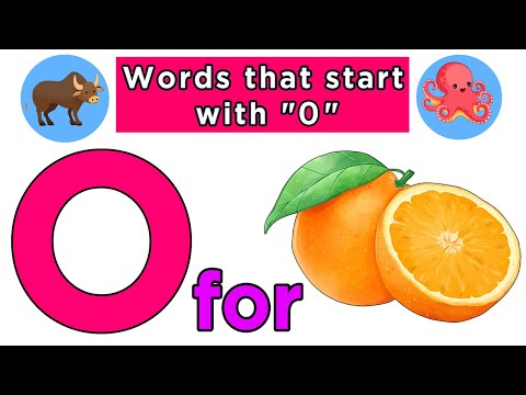 Words That Start with O | Words That Start with Letter O for Toddlers | Vocabulary For Kids