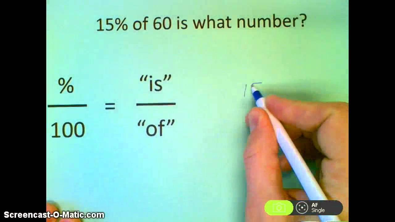 Solving Percent Problems: IS/OF