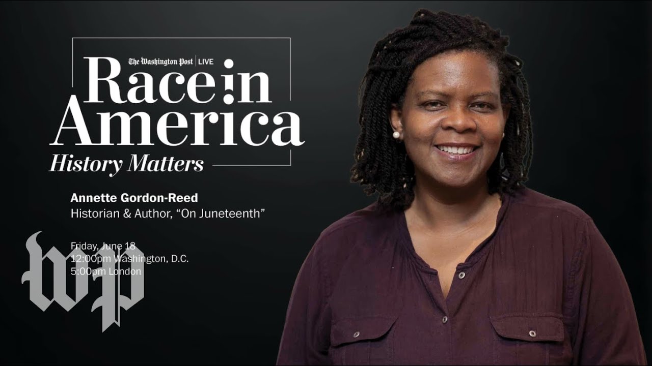 Live: Annette Gordon-Reed, Historian & Author, On Juneteenth - book ...