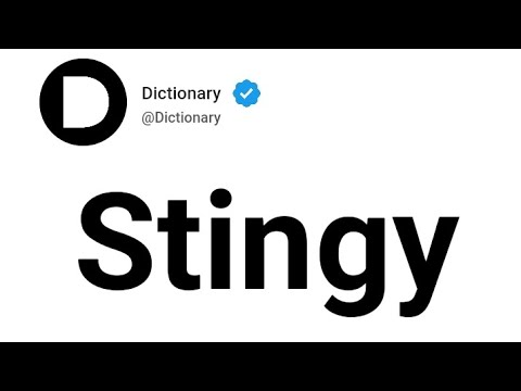 Stingy Meaning In English