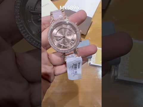 Unboxing mk5896 Michael kors pink rosegold women’s watch #shortsfeed
