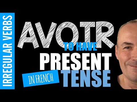 Avoir - to have - present tense french (verb conjugated)