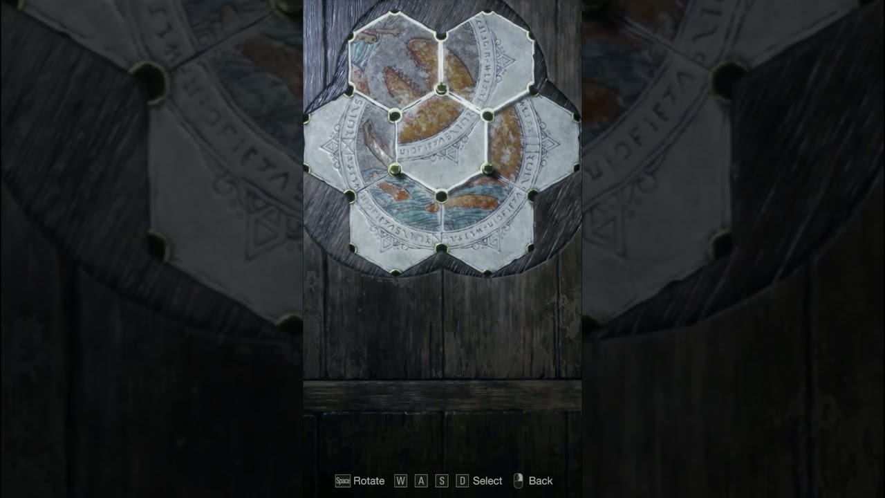 Hexagon Puzzle to get Depraved Doll Resident Evil 4 Remake Chapter 4