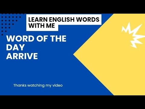 Arrive Meaning in Urdu βοΈ | Arrive Meaning | English Words Meaning | Arrive ka Urdu meaning.