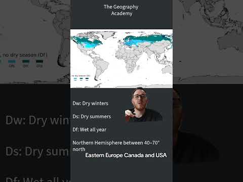 Climate zones - continental - #alevel geography, #igcse geography, #geography tutor, #climate map