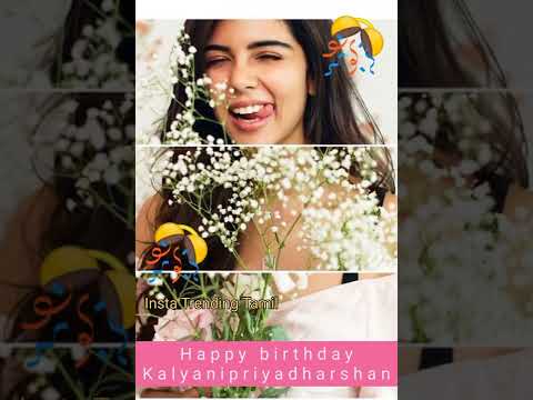 HBD Kalyanipriyadharshan🎂🎉🤩🤩|#hbd #kalyanipriyadarshan #shorts #birthday #actress #shorts #tamil