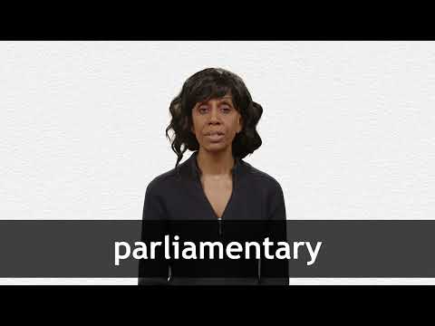 PARLIAMENTARY definition and meaning | Collins English Dictionary