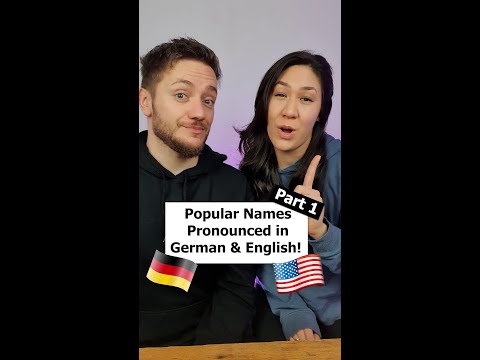 Popular Names Pronounced in German & English! (Part 1) #Shorts