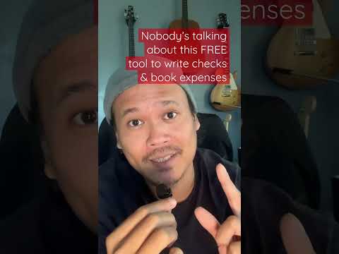 Free accounting software - write checks and book your expenses