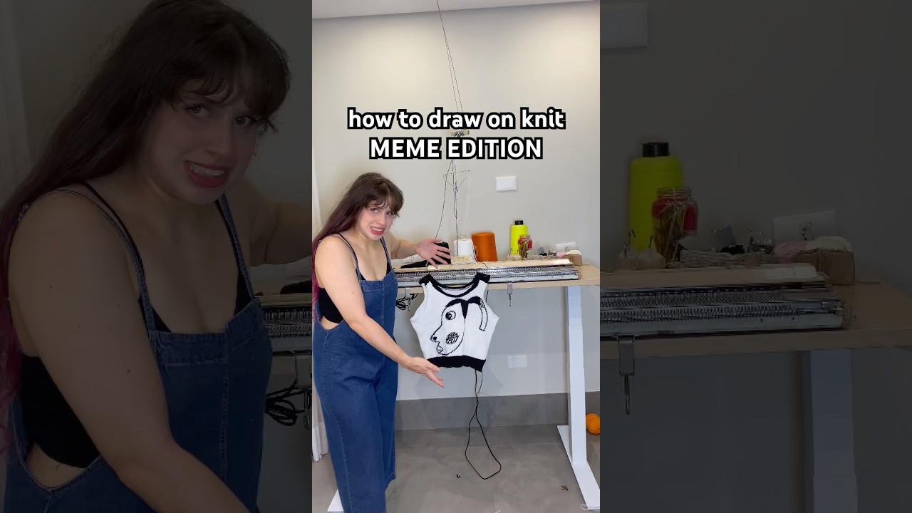 How to Draw a MEME on a KNIt