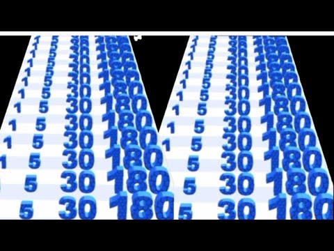 New Record Satisfying Math games-Number Rum Vs Number Rush 2048 With High Levels