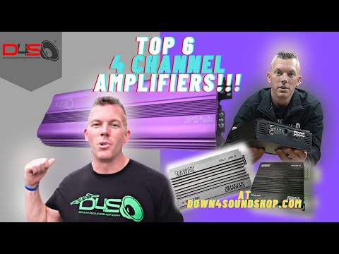 THE TOP 6 CAR AUDIO 4 CHANNEL AMPLIFIERS AT DOWN4SOUNDSHOP.COM!