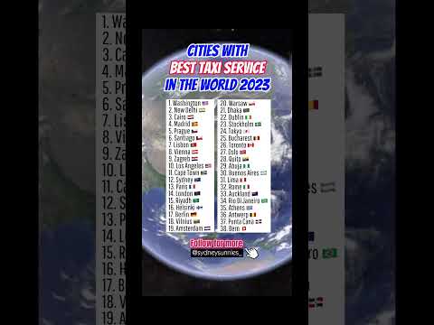 Which cities have the best taxi service in the world 2023? World’s top10 #shorts #cities #taxi #cab