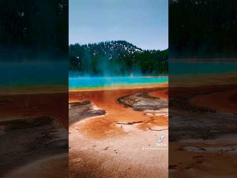 The colors of Yellowstone #yellowstone #hotspring #volcanic #colors #explore