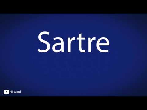 How to pronounce Sartre