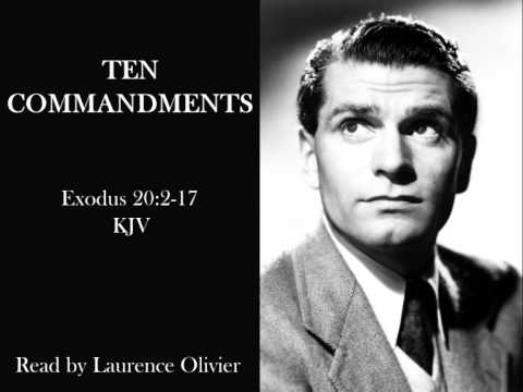 Ten Commandments (KJV) read by Laurence Olivier