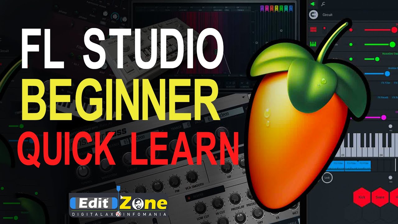 FL studio Beginner Quick learning | edit zone