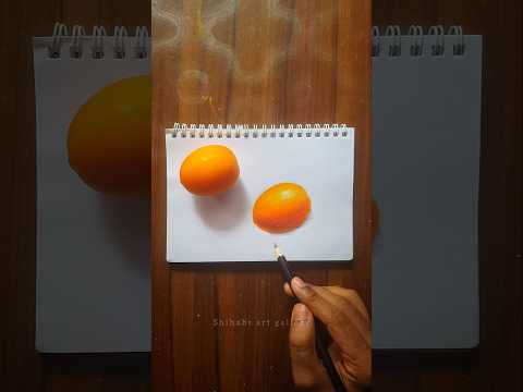 Realistic tomato drawing 🍅 #shorts #realistic #drawing #drawingstyles