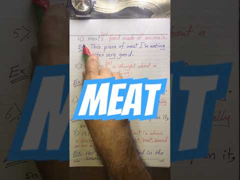 4000 common words in english #meat