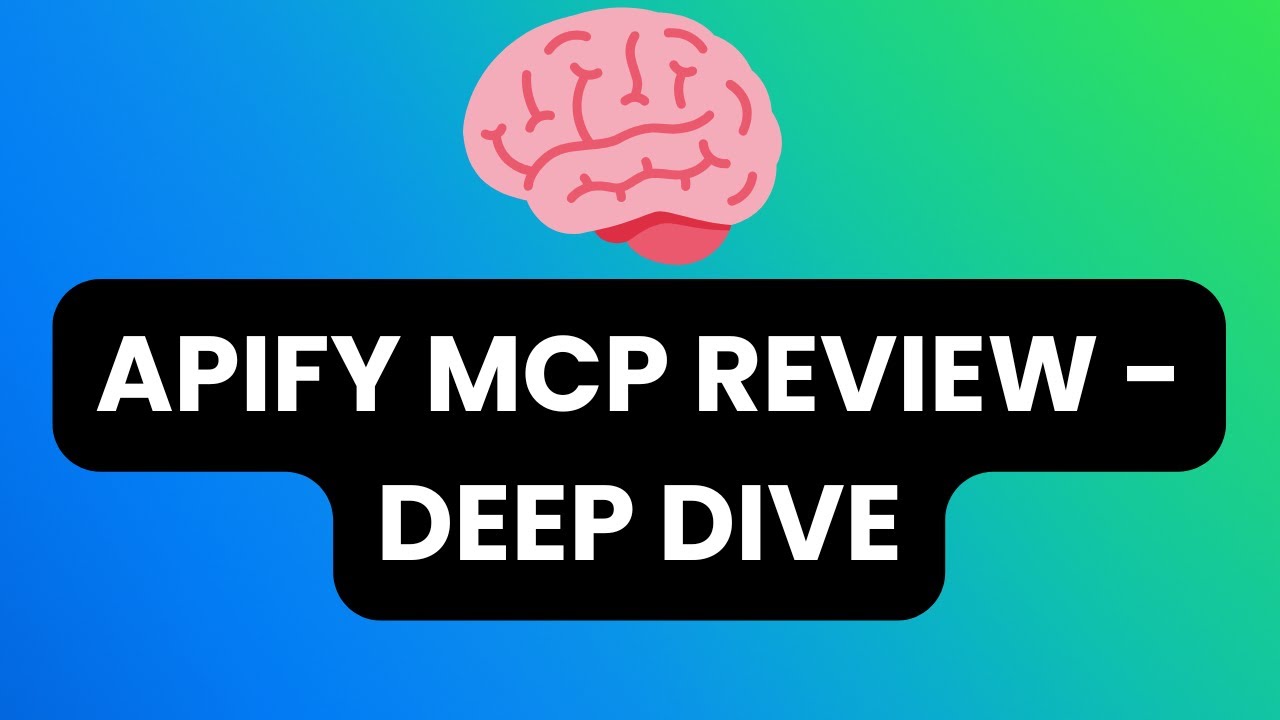 Apify MCP - Deep Dive Review 👨‍💻
