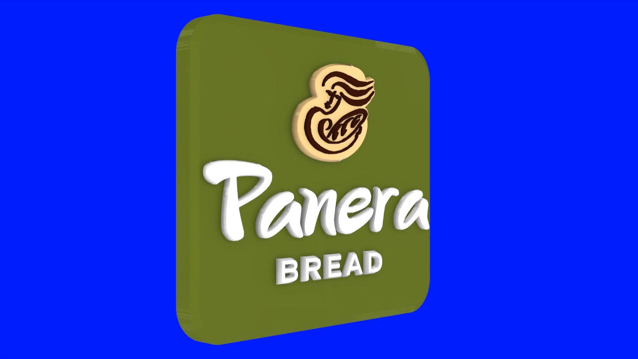 Panera Bread Blue Screen Logo Loop Chroma Animation