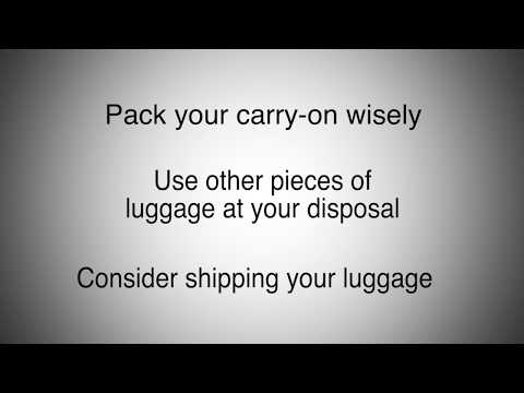 Sony TV Travel Tips: 5 Simple Tips on How You Can Avoid Checked Baggage Fees