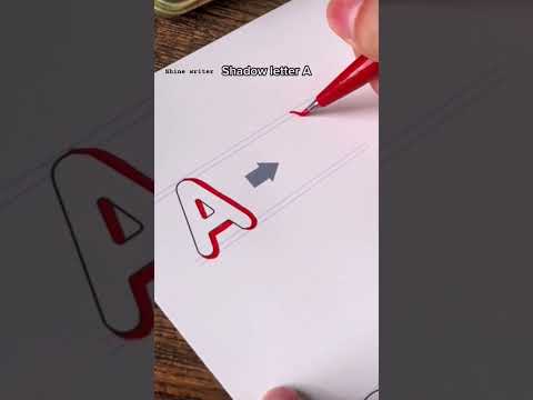 Shadow Letter "A" #youtube #love #tiktok #shorts #short #viral #shadow #lettering #youtubeshorts