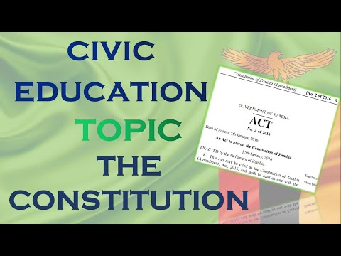 What is a Constitution Civic Education