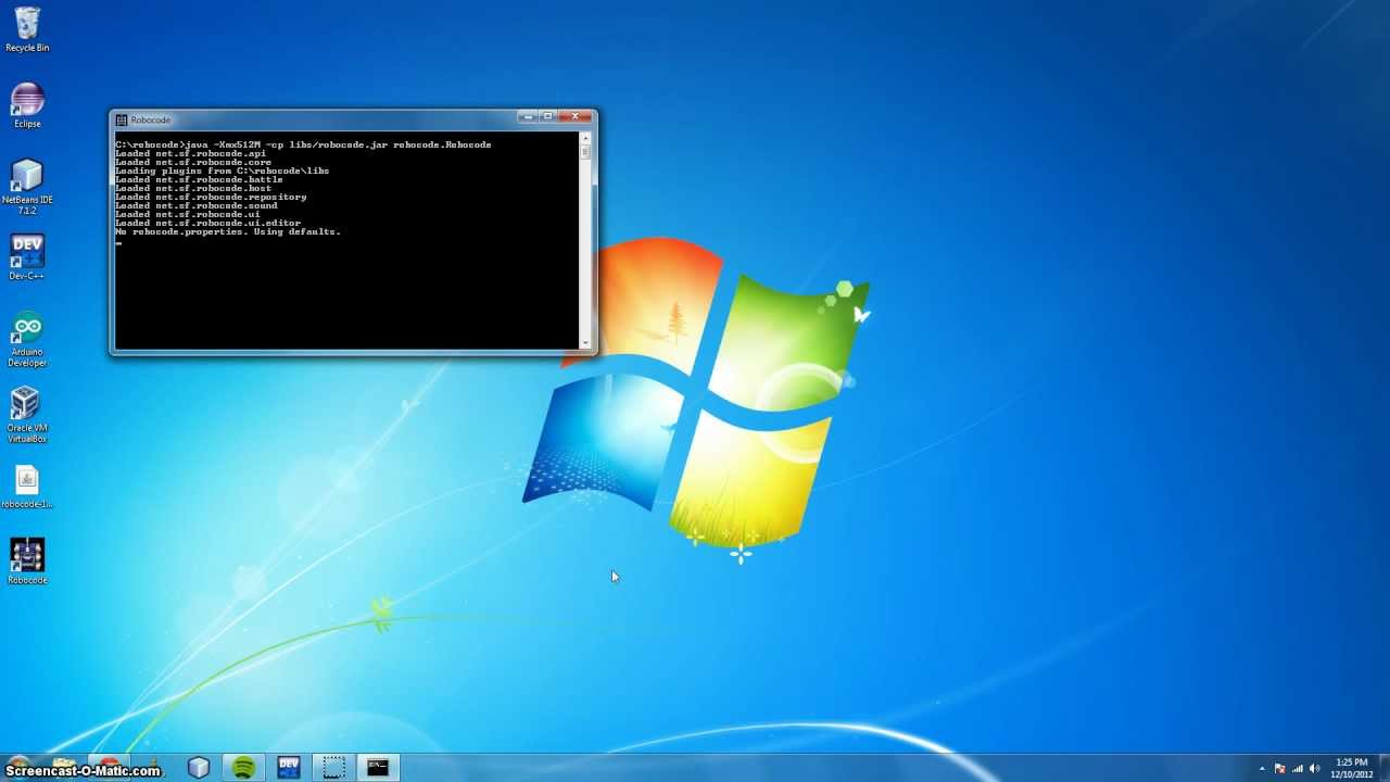 RoboCode Tutorial 1 - Installing on Windows