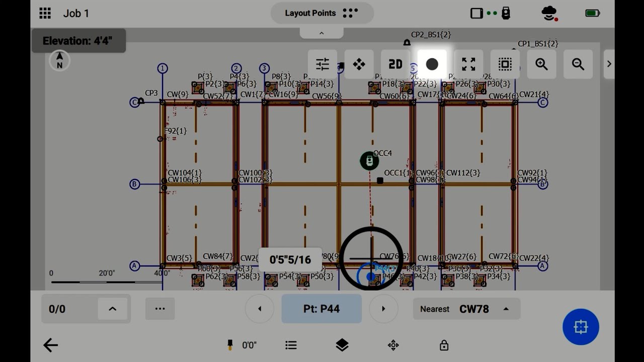 View Mode As Is in Topcon Digital Layout