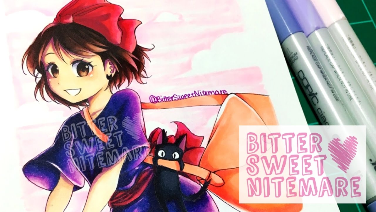Kiki From Kiki's Delivery Service ✿ Copic Marker Drawing