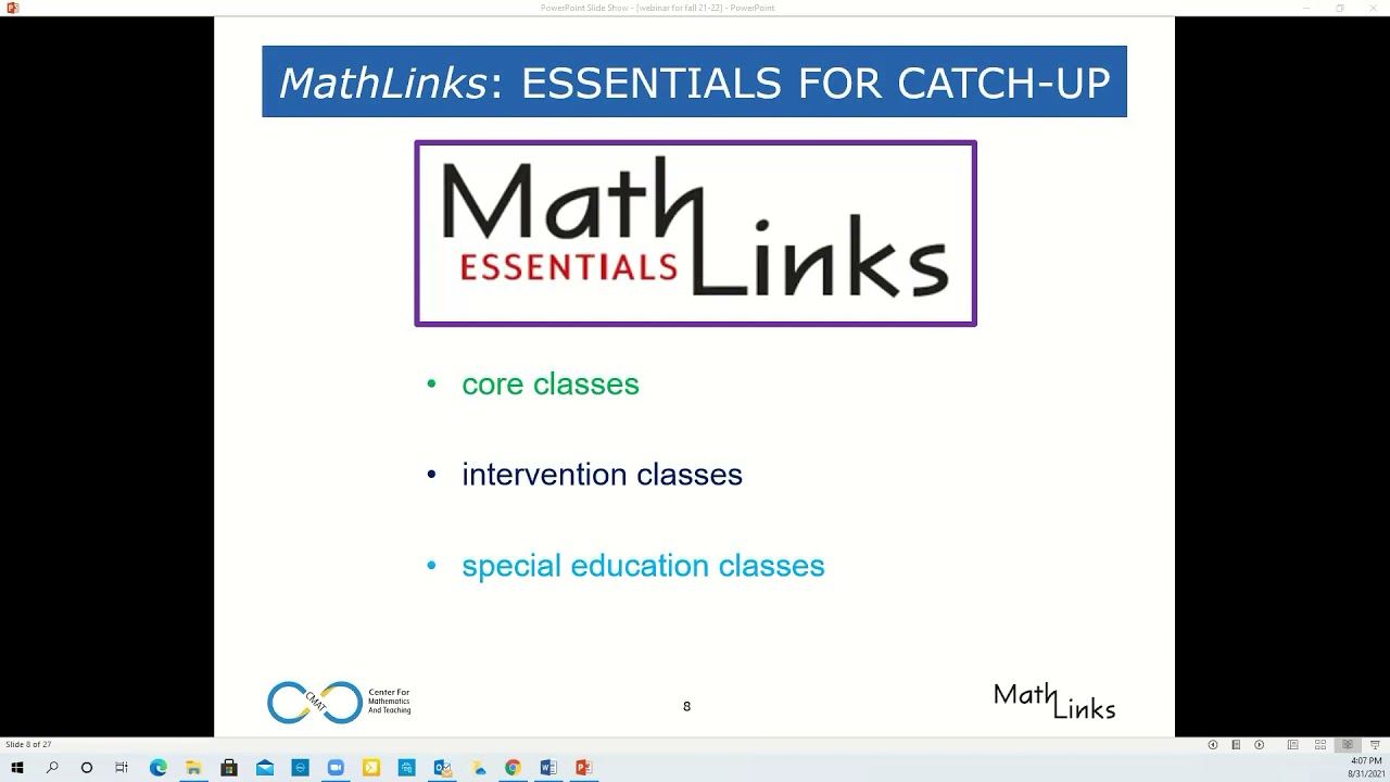Catching Up with MathLinks