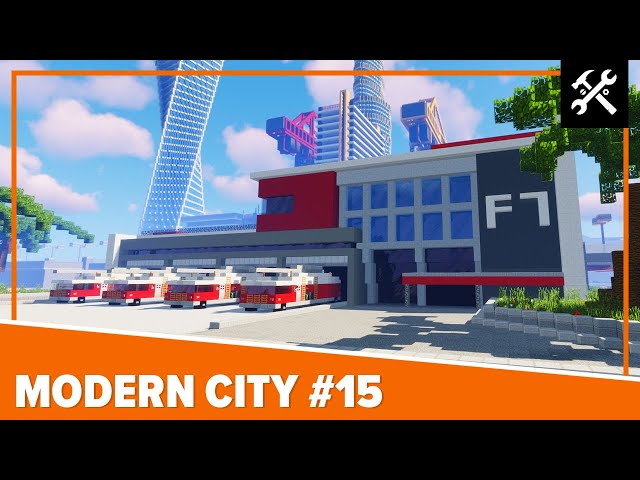 Modern Fire Station (Modern City #15) Minecraft Map
